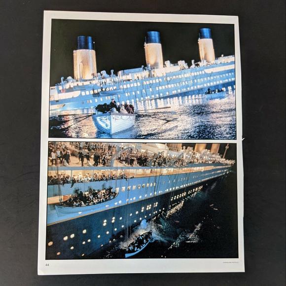 Other | Titanic Sinking Row Boats Leonardo Dicaprio Magazine Pinup ...